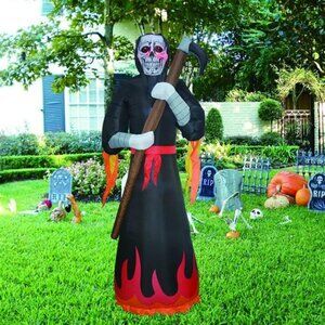 Holiday | 8 Foot Tall Halloween Inflatables Grim Reaper Inflatable Blow ...
